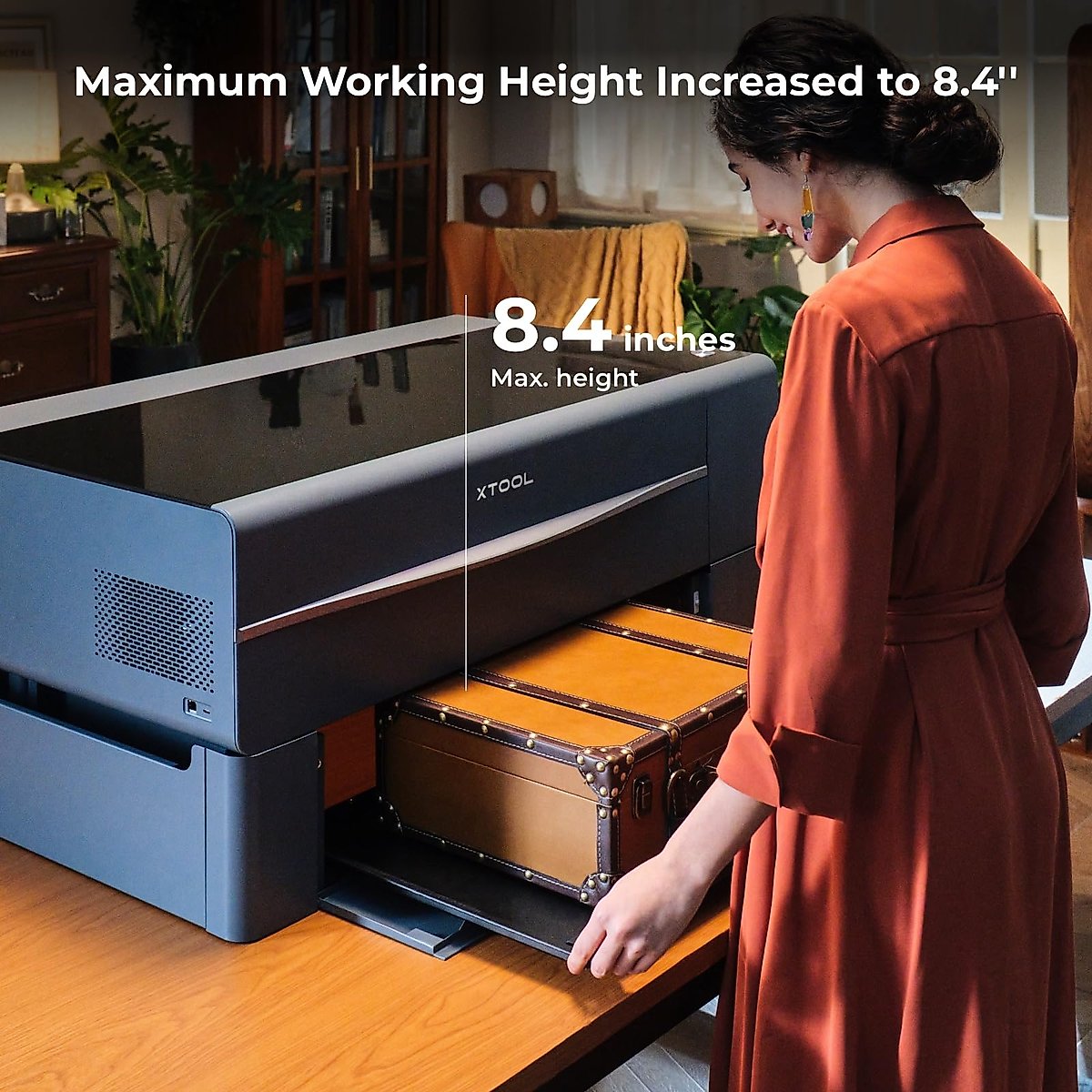 xTool P2 Riser Base for xTool P2 Co2 Laser Cutter, Partner for Significant Upgrade on Engraving Thickness, Max Workpiece Height Up to 8.4''