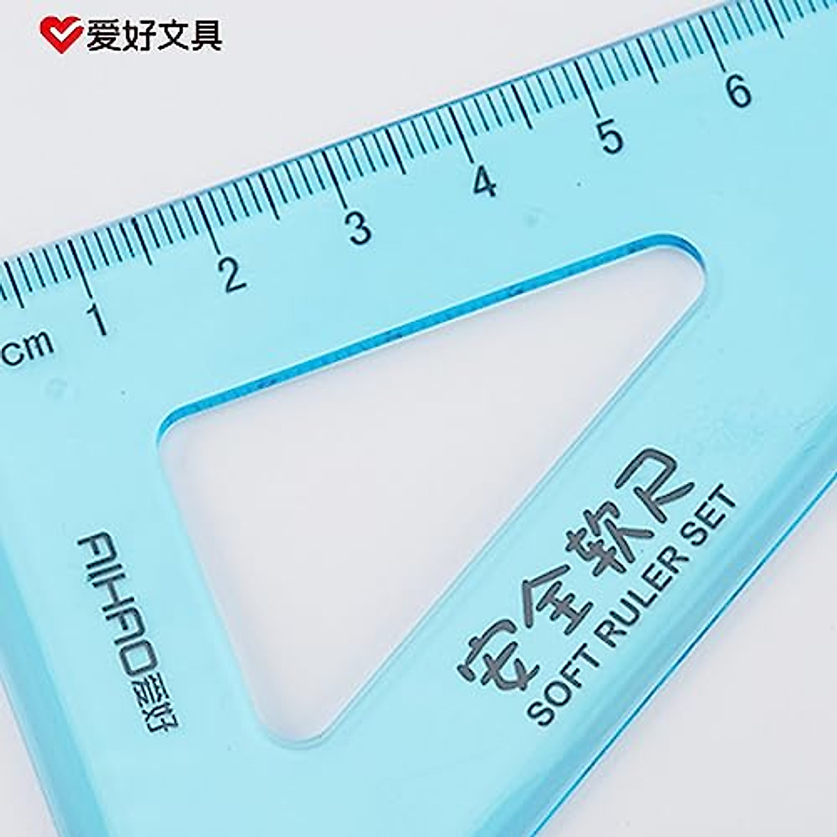 Geometry Plastic Ruler Set Clear Straight Ruler Triangle Ruler Protractor Ruler Tool Set School Office Supply Math Ruler Ruler Measuring Tool