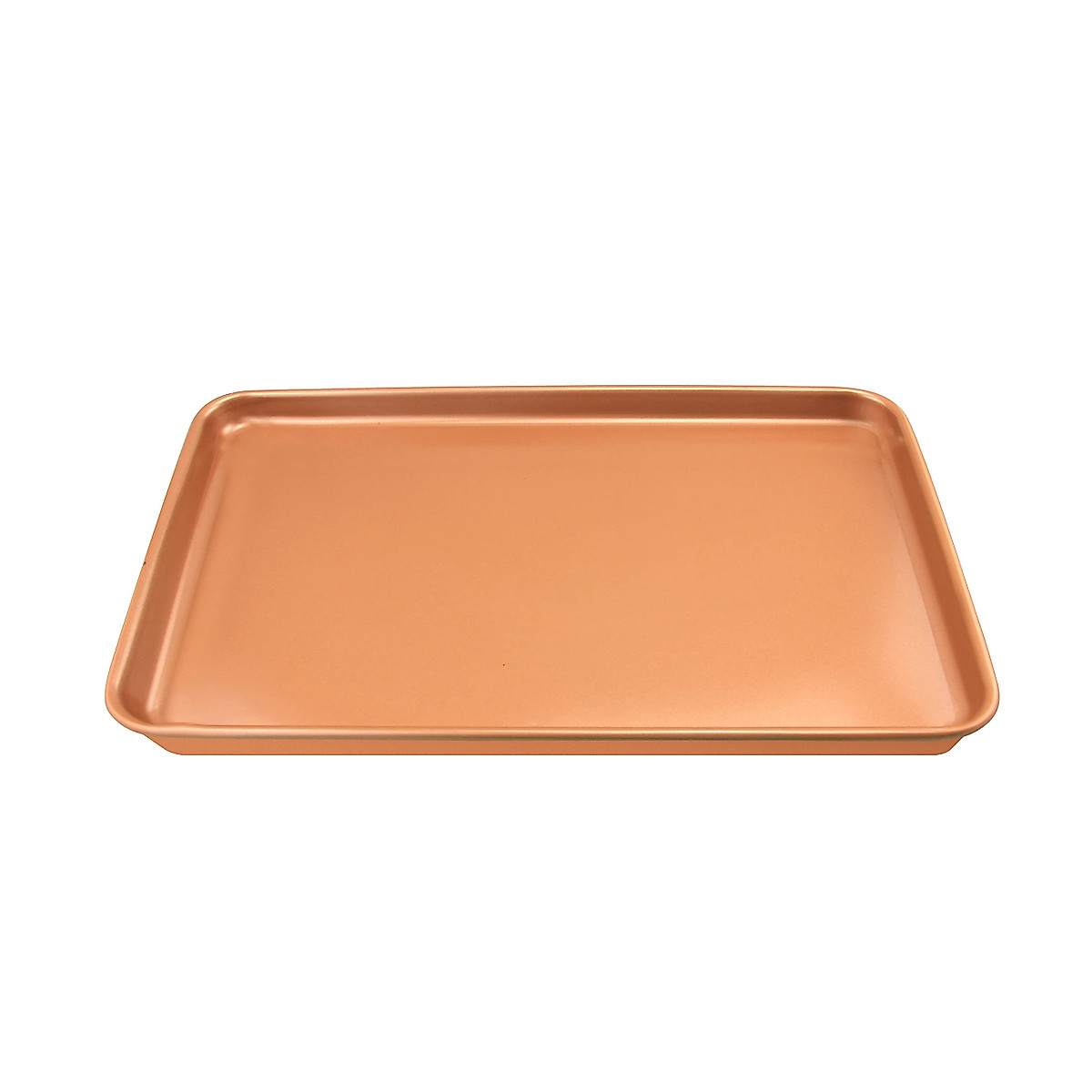 Eternal Living 16” Baking Sheet Pan Set of 2 Cookie Sheet and Toaster Oven Tray Heavy Duty, Copper (2)