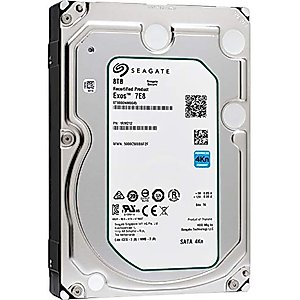 Seagate Exos 7E8 Enterprise Capacity 3.5 HDD 8TB 7200 RPM SATA 6Gb/s 4Kn 256MB Cache 3.5-Inch Enterprise Hard Disk Drive ST8000NM0045 (Renewed)