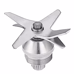 Hicello Wet Blade Assembly, Stainless Steel Blender Replacement Parts, Six Blades Blender Blade Compatible with Vitamix 1151,1152
