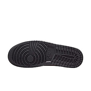 Nike Jordan Mens Air Jordan 1 Mid 554724 079 Bred Toe - Size 8, White/Black-red