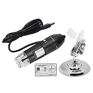 Digital Microscope, 1600X HD Handheld USB Digital Microscope Magnification Coin Microscope Portable Electronic Microscope Inspection Camera with 8 Adjustable LED Lights Kids Outside Use