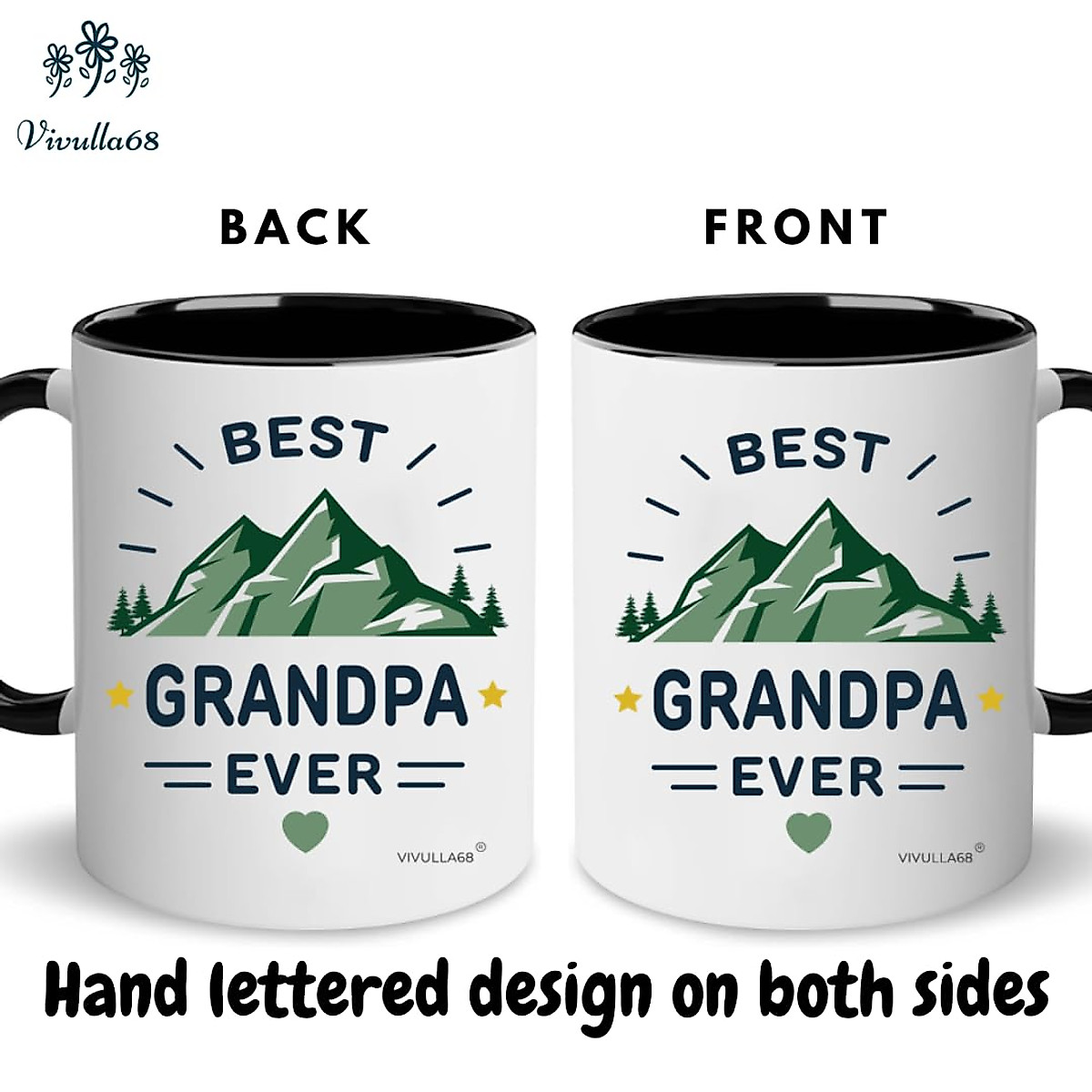 Christmas Gifts For Grandparents Mug Set, Present Grandma Grandpa Cups, Gifts Ideas From Grandkids, Grandchildren, New Grandparent Announcement Christmas Valentine Birthday, Baby Reveal for Nana Papa
