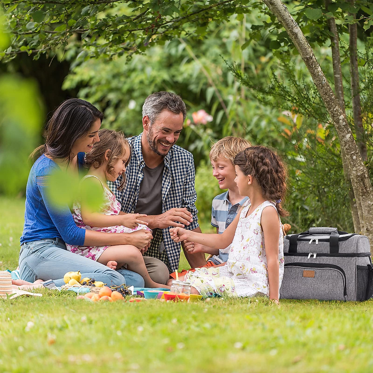 Lifewit Large Cooler Bag 27/32/48 Cans Insulated Lunch Bag Lightweight Portable Cool Bag Double Layer for Picnic, Beach, Work, Trip, Gray