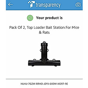 Pack of 2, Top Loader Bait Station for Mice & Rats