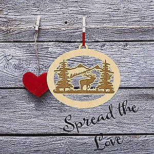 Elk Personalized Christmas Ornament | Hunting Gift for Men and Women, Elk Decoration, Fathers Day Gift, Customizable Gift, Wildlife Decor, 501074