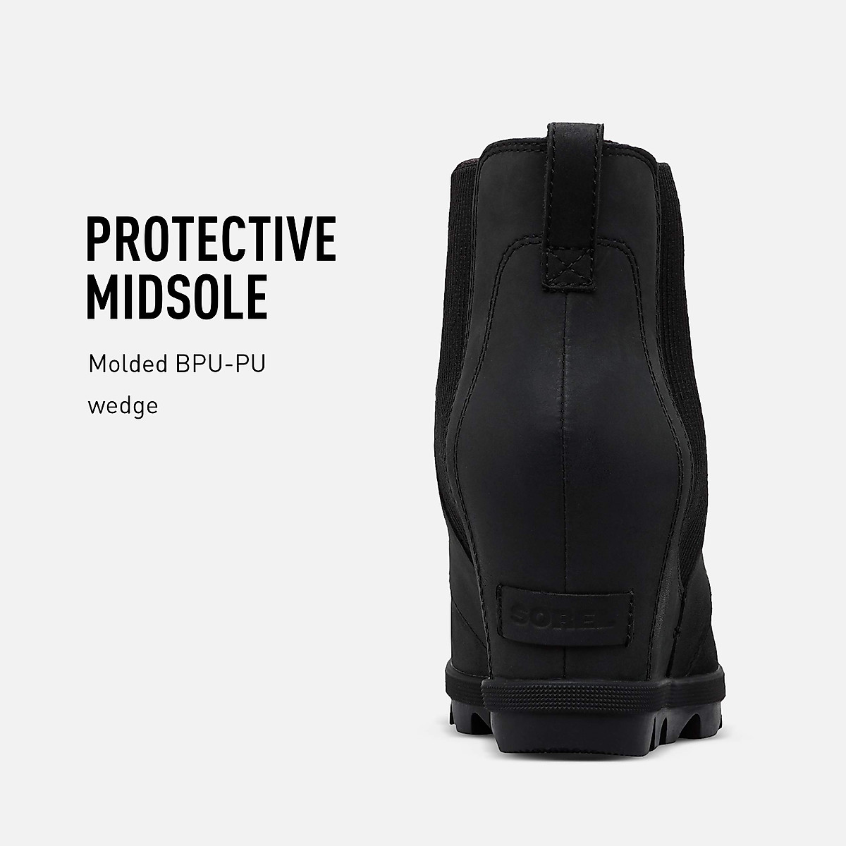 Sorel Joan of Arctic Wedge Ii Women's Chelsea Boot Black - 10 Medium