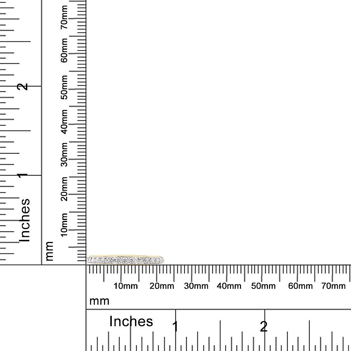 SAVEARTH DIAMONDS 0.40 ct. t.w Round Cut Lab Created Moissanite Diamond Eternity Wedding Band Bridal Ring For Women In 10K Solid Yellow Gold (VVS1 Clarity, 0.40 Cttw)-8