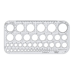 STAEDTLER Mars 576 01 F Circle Template - Transparent (Pack of 1)