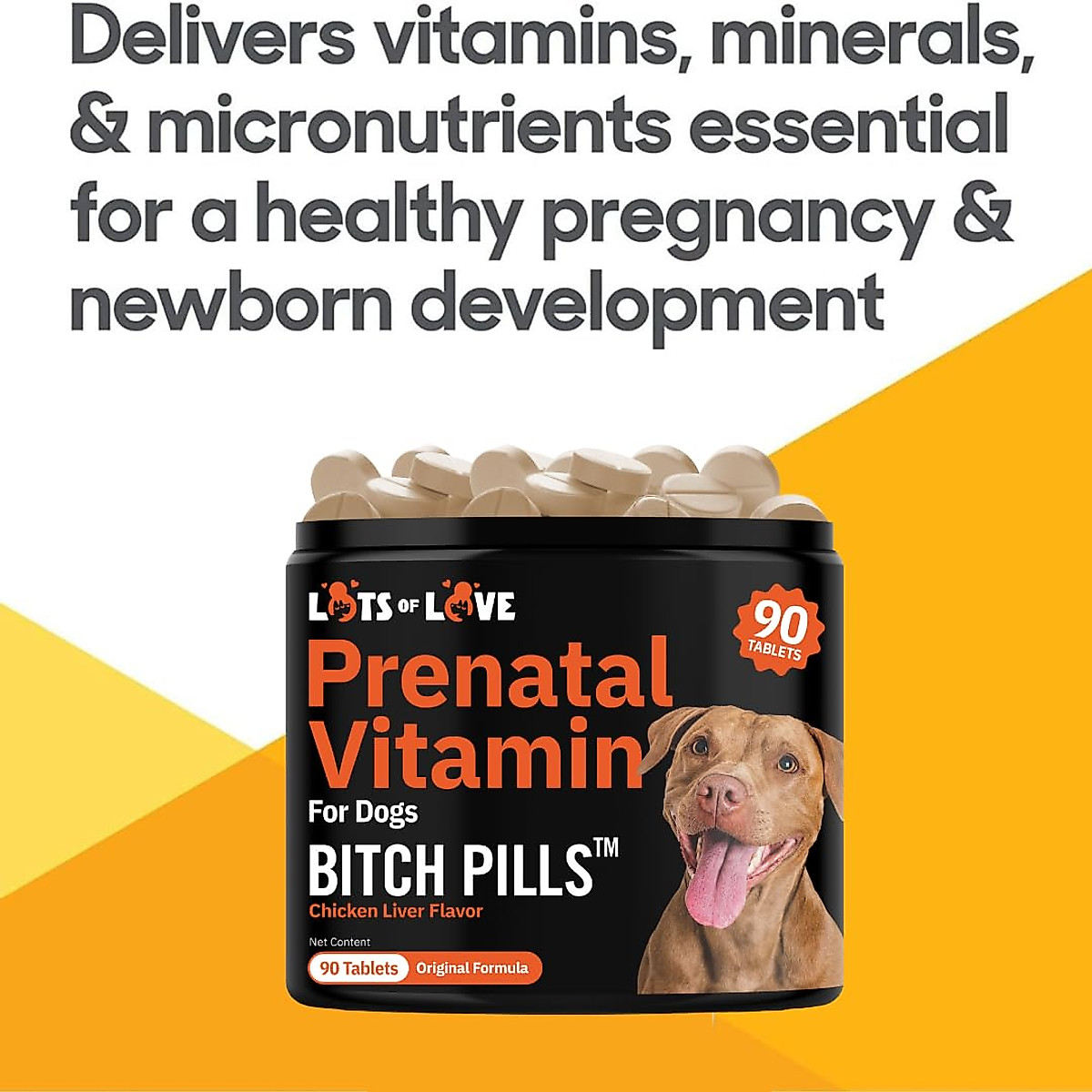 Bitch Pills - Prenatal Vitamins for Dog - 90 Tablets