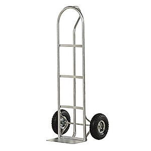 Vestil - SPHT-500S Steel Hand Truck with P Handle, Pneumatic Wheels, 500 lbs Load Capacity, 52" Height, 21" Width X 18" Depth