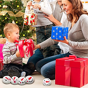 Sumind 36 Pieces Snowmen Balls Snowball First Fight Snowflake Ball with Bag Snowball Fun Snowballs Funny Snowball Toy Plush Snowman Snowballs for Snowball Fight Christmas Party Decor (Snowman)