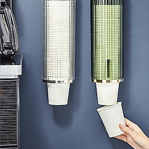 Hxyxbnhno Convenient Cup Holder Rack Practical Cup Dispenser Wall Mounted Paper Cup Holder Cup Stand Rack