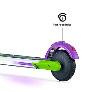 Jetson Disney Buzz Lightyear Kids' Electric Scooter, 7 Miles Per Hour, 4 Miles Max Range, 60-Watt Motor, Light-Up Deck, Height-Adjustable Handlebar, Ages 8+, JBUZZ-ELE