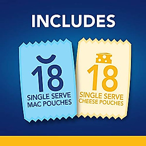 Kraft Easy Mac Original Flavor Macaroni and Cheese Meal (18 Pouches)
