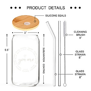 Vetbuosa Inspirational Gifts Coffee Glass,Christmas Gifts,Spiritual Gifts for Women,Gifts for Mom,Teacher Gifts,Best Friend Birthday Gifts,Christian Gifts,Gifts for Boss,Sister,Coworker