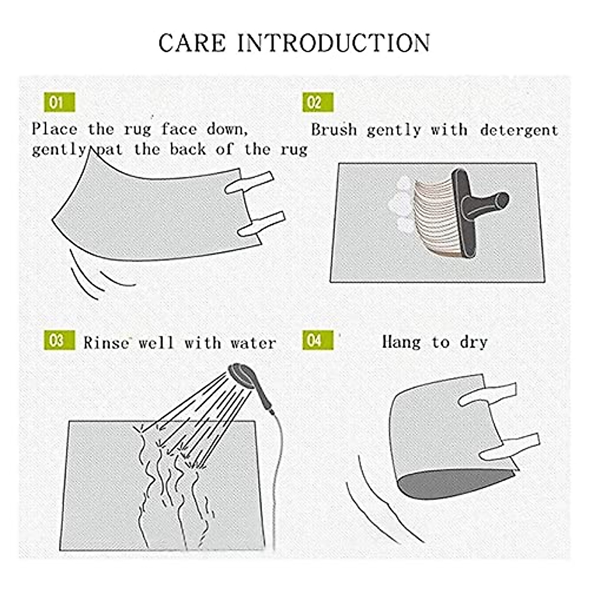 WERTYG Area Rugs, Modern Rugs Extra Large Non-Slip Floor Mat Fashionable Nordic Minimalist Pink Green Geometric Gold Stitching Home Accessories Living Bedroom Dining Room (60 90cm) (Size : 160230cm)