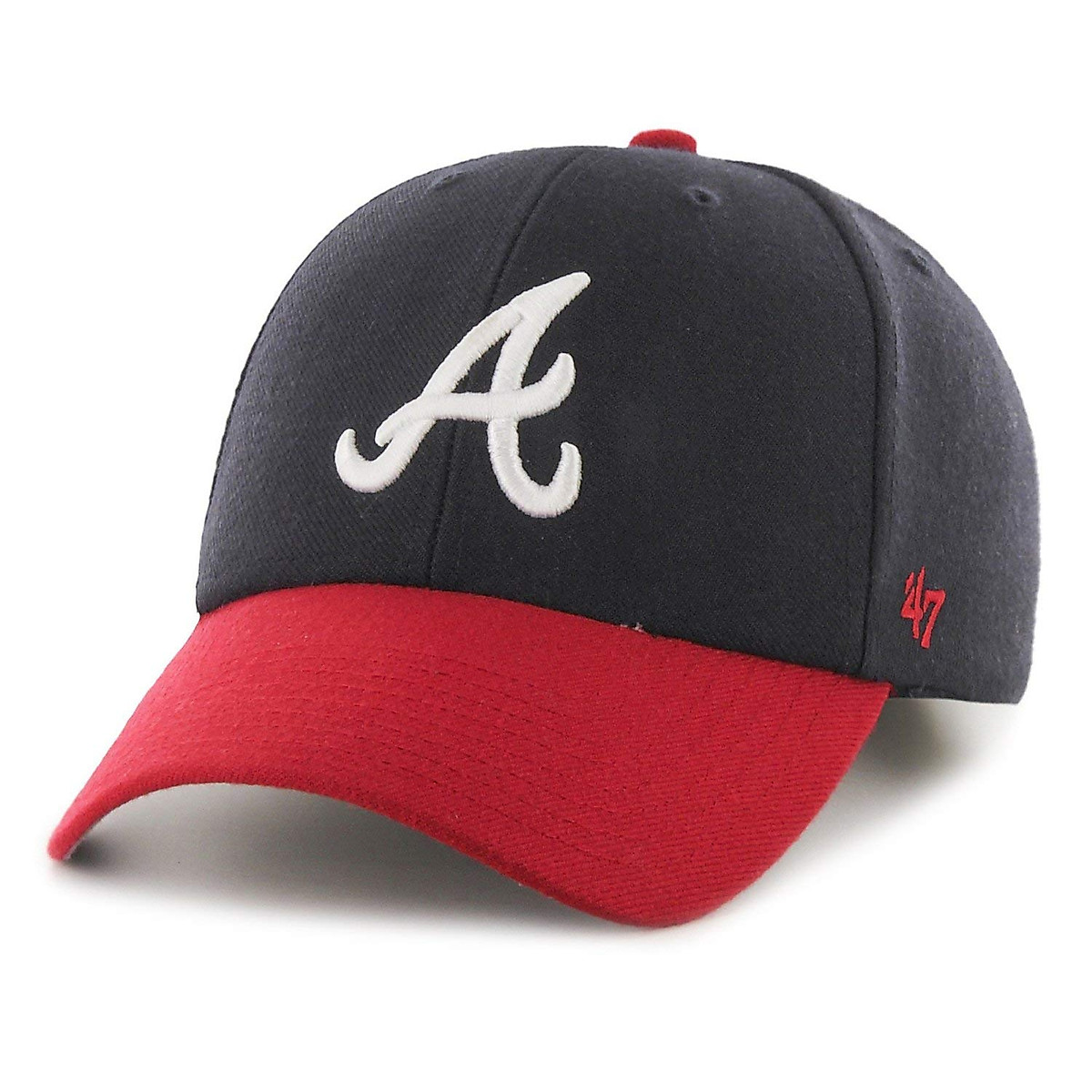 MLB Atlanta Braves Juke MVP Adjustable Hat, Navy-Home, One Size