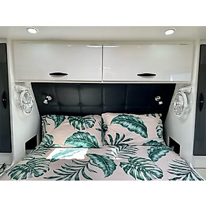 SEEKR Sirocco II™ Fan from by Caframo. 12V/24V Auto-Sensing DC, Omnidirectional Low-Power Draw Fan for Boats and RVs. Hardwire Installation Required. Made in Canada. Black.