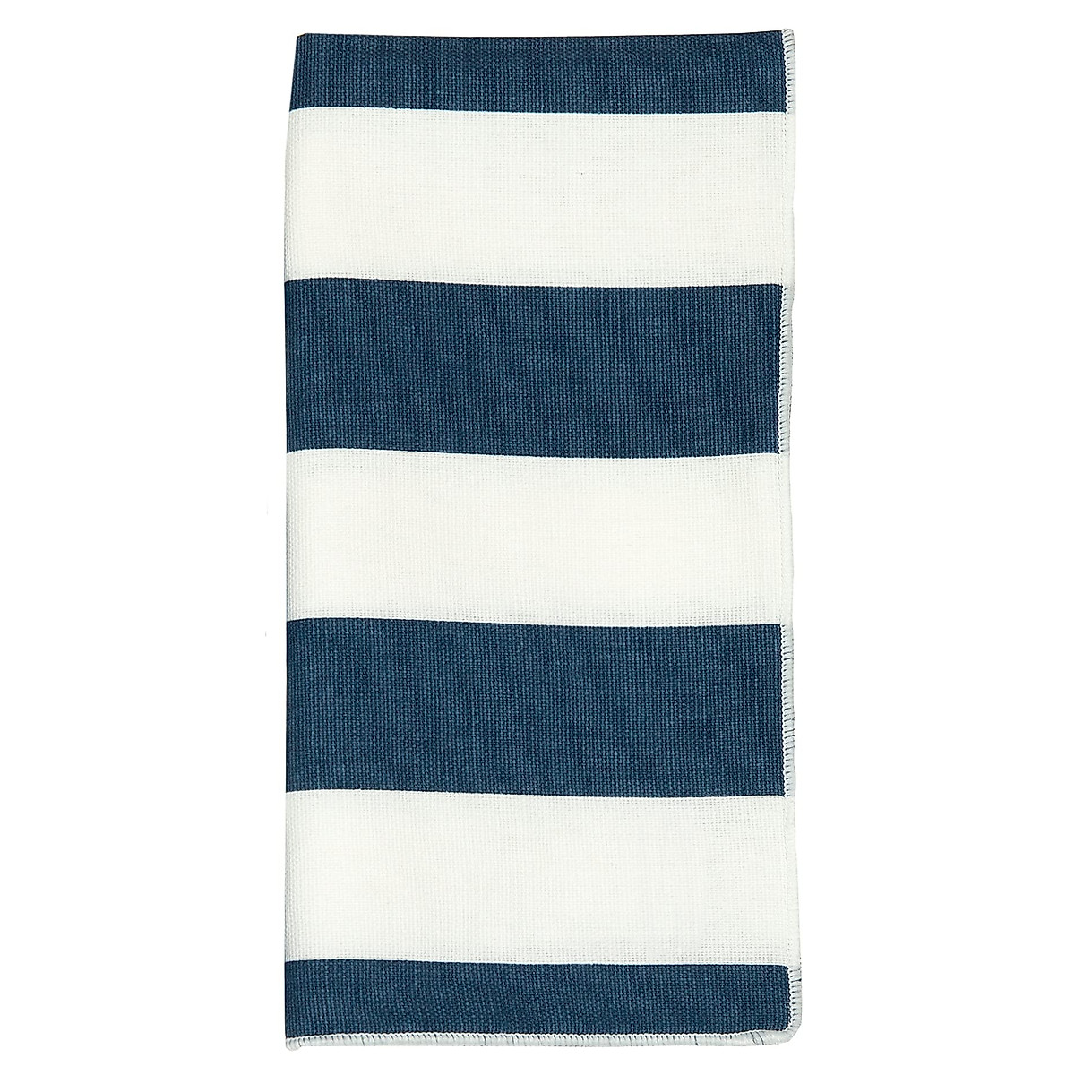 Blue and White Cloth Napkins 18" Dinner to Mix with Red White and Blue Stripes, July 4 Décor Patriotic Stars and Stripes Cotton Linen Napkins Pk 4