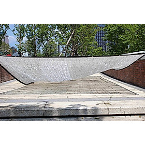 Jesasy 70% 10 ft x 14 ft Aluminet Shade Cloth Panels with Grommets