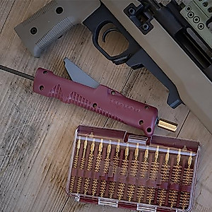 Tipton Deluxe Cleaning Rods .27-.45, 36" with Multiple Caliber Sizes and Lengths, Carbon Fiber Shaft and Hanging Hole for Cleaning, Maintenance and Gunsmithing