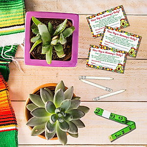 How Big is Mommys Belly Game cinta para medir la panza Measure the Belly Baby Shower Game 62 Piece for 50 Players Fiesta Avocado cielito lindo baby shower Game