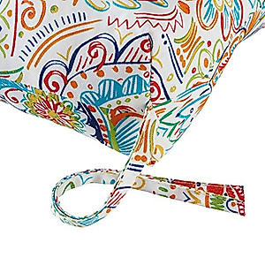 Greendale Home Fashions Outdoor 51x18-inch Bench Cushion, 1 Count (Pack of 1), Jubilee