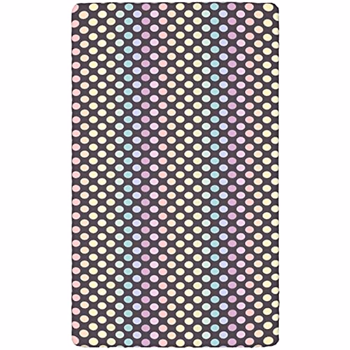 Polka Dots Themed Fitted Crib Sheet,Standard Crib Mattress Fitted Sheet Soft & Stretchy Fitted Crib Sheet-Great for Boy or Girl Room or Nursery,28“ x52“,Multicolor