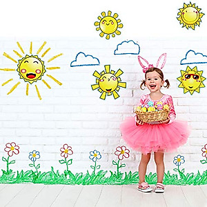 Sun Cutout Accent Classroom Bulletin Board Decoration School Spring Summer Theme Party Supplies Accessory Crafts Art Decor Card Happy Birthday Chart Stickers