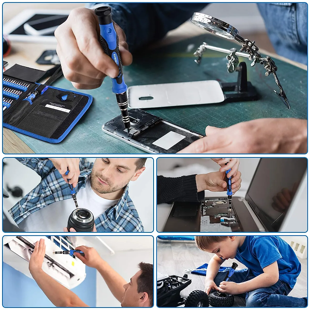 STREBITO Precision Screwdriver Set 142-Piece + Anti Static Wrist Strap Bundle, Electronics Repair Toolkit for iPhone, MacBook, Computer, Laptop, PC, Tablet, PS4, Xbox, Nintendo, Game Console