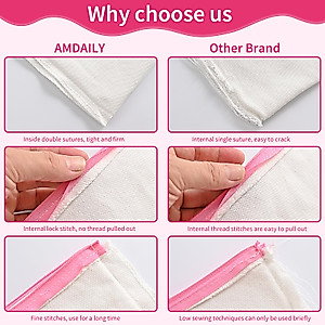 50Pcs Canvas Makeup Bags Bulk, 7.87 x 5.7 Inch Cotton Sublimation Blank DIY Heat Transfer Cosmetic Makeup Bag w/Colorful Zipper for Bridesmaid Makeup Bag Travel Toiletry Pouch Storage, Christmas Craft