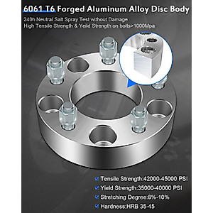 ECCPP 4X 5x135 Wheel Spacers 5 Lug 1.5" 5x135mm to 5x135mm for Ford Expedition for Ford F150 for Navigator Wheel Spacer with 14x2 Studs