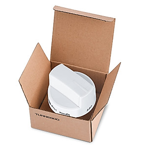 Upgrade WPW10339443 Gas Stove Knobs Replacements, Compatible with White Whirlpool Gas Stove Range Oven Knobs, Replacement Part for W10339443 (1 Pack)