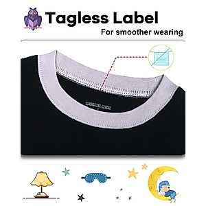 DAUGHTER QUEEN Boys Pajamas Toddler Robot PJs Kids Sleepwear 100% Organic Cotton Pj Sets Child 4 Piece Long Sleeve Jammies Winter Clothes Size 2T Age 2 Years Old