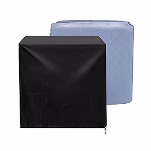 Qwork Universal Rollaway Bed Cover, 40" x 13" x 41", Thickened Storage Cover for 38 in Folding Cot Bed, Water & Dust Resistant, with 600D Fabric Zipper, Folding Bed Storage Cover Bed Protector