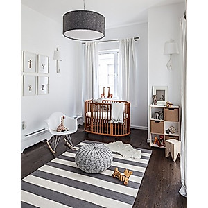 2xhome Modern Rocking Chair with Molded Plastic Armchair Shell and Wooden Rocker Legs