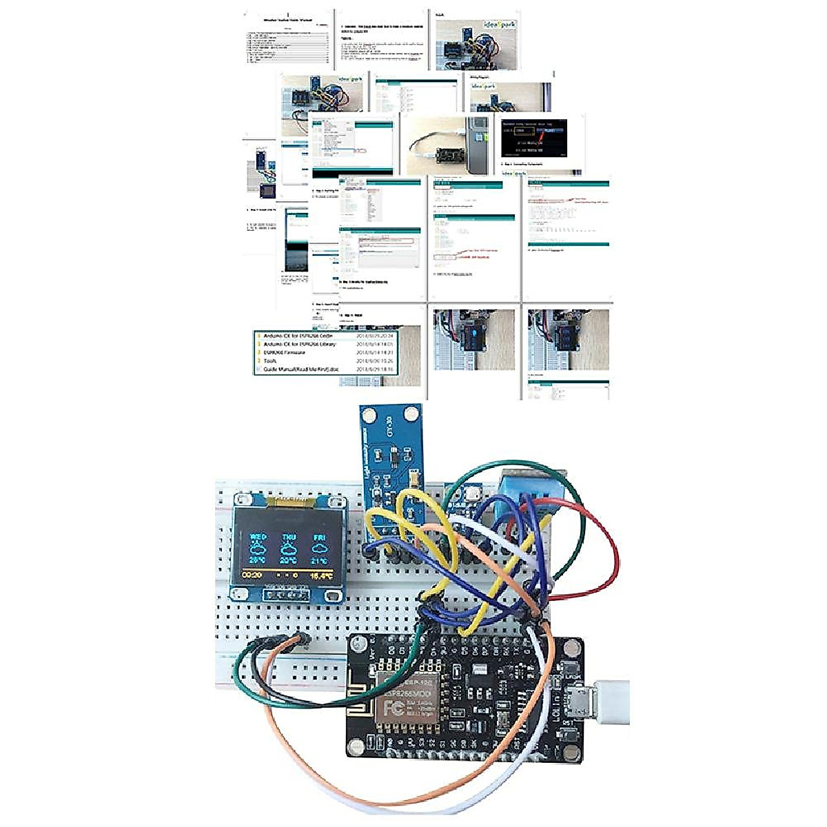 Weather Data Set ESP8266 Weather Station Kit for Arduino IDE IoT Starter Windowns OS System