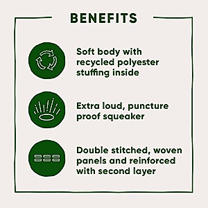 Beco Soft Koala Bear Dog Toy, Cuddle, Chew, Fetch & Squeak Toy Dogs & Puppies, Double Stitched for Durability, Made with Recycled Materials