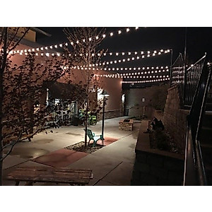 Novelty Lights G30 LED Decorative Bulbs for Outdoor Lights, Patio Decor LED Bulbs with E12 Screw Base, Warm White, String Lights (25 Pack)