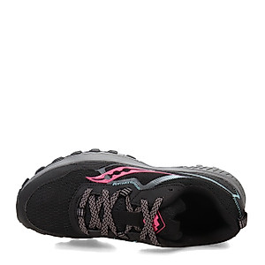 Saucony Women's Excursion TR16 Trail Running Shoe, Black/Fuchsia, 9.5 Wide
