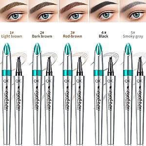 Eyret Liquid Eyebrow Pencil Natural Waterproof Eyebrow Pen Long-Lasting Eyebrow Microblading Pen Makeup Costume for Women and Girls