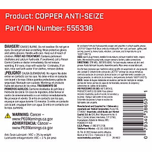 Loctite 555336 Copper Anti-Seize Lubricant Brush Top, 8-oz.