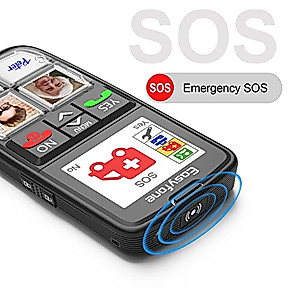 Easyfone T6 4G Easiest-to-Use Picture Button Cell Phone for Seniors | SOS Button | Clear Sound | Easy Charging Dock | SIM Card & Flexible Plans | Suitable for Elderly, Dementia, Alzheimer's and Kids