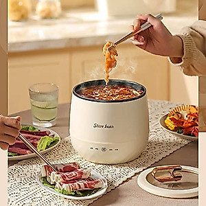 Mini Rice Cooker Portable Design,Rice Cooker Small for Long-Distance Travel,cute rice cooker Multi-function,Rice Cooker Stainless Steel Inner Pot,Low Carb Rice Cooker