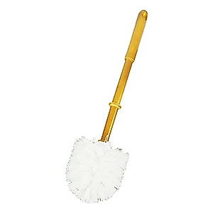 Ebros Gift Rustic Vintage Western Turquoise Faux Tooled Leather Triple Horseshoes and Cross Cowboy Toilet Bowl Cleaner Brush and Base Holder Set Bathroom Vanity Powder Room Office Accessory