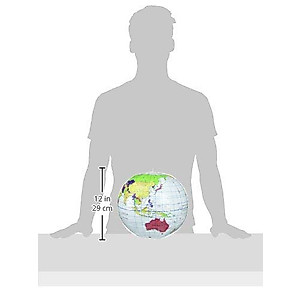 Learning Resources Inflatable 12 inch Globe - Ages 6+ Earth Globe, Geography for Kids