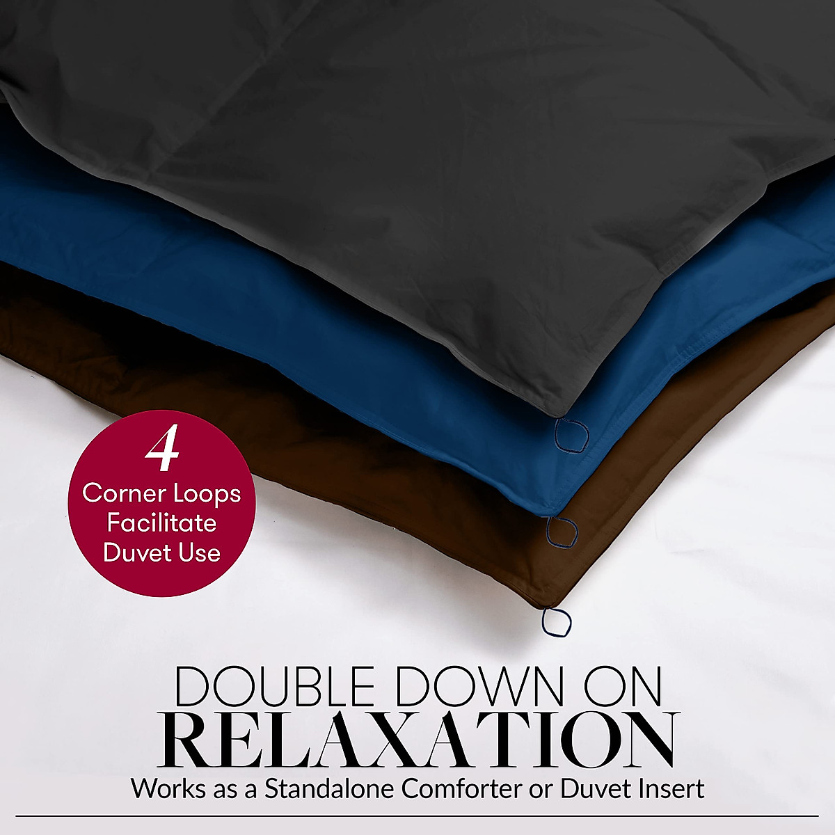 Beckham Hotel Collection Full/Queen Size Comforter - 1600 Series Down Alternative Home Bedding & Duvet Insert - Pure White