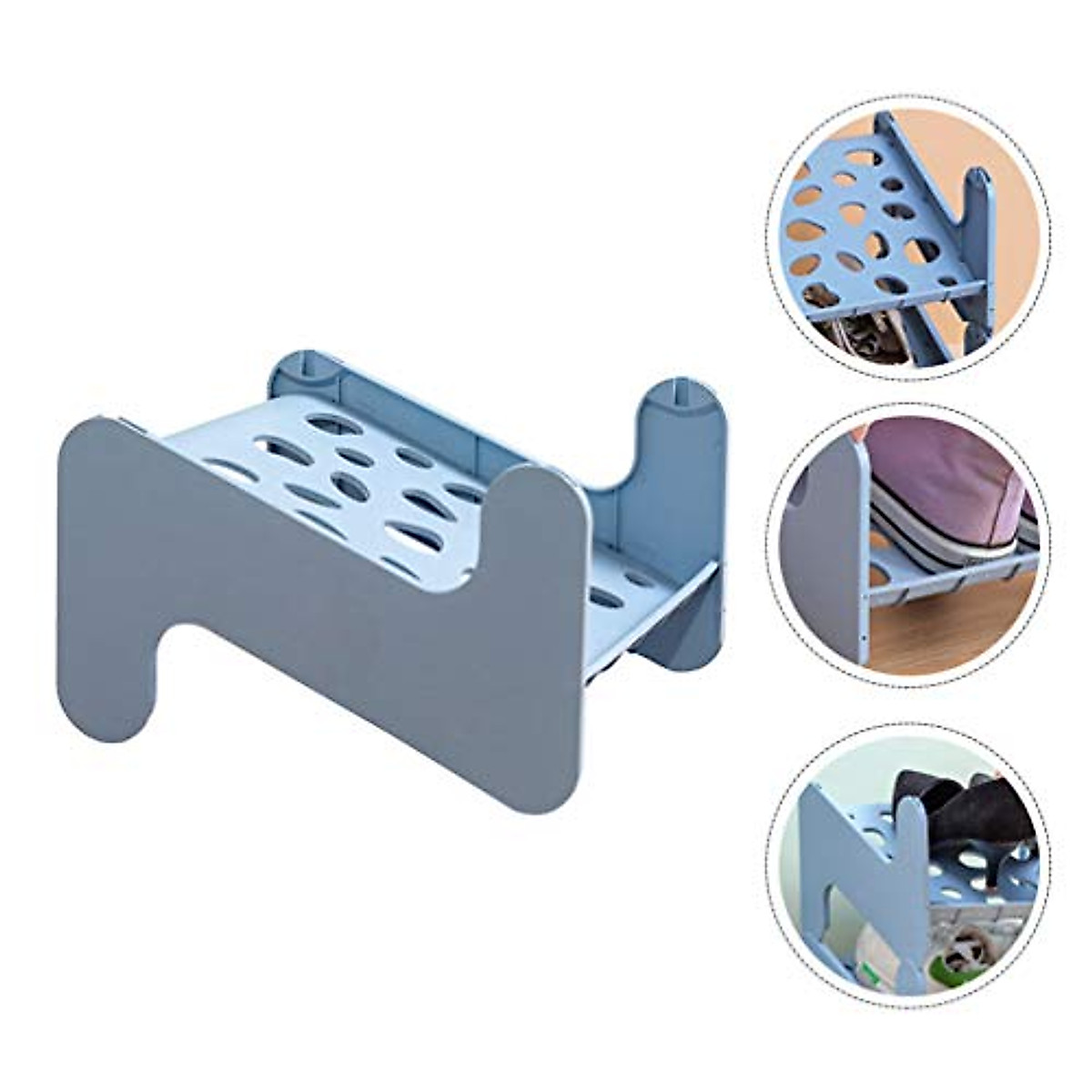 Cabilock Stackable Shoe Storage Shoe Slots Organizer Shoe Stacker Space Saver Shoe Rack Holder for Closet Organization High Low Heels Sneakers Sandals Entryway Shoe Storage Cabinet